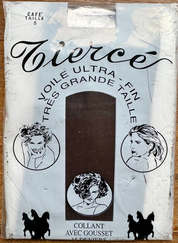 Collant nylon vintage chocolat - Gem