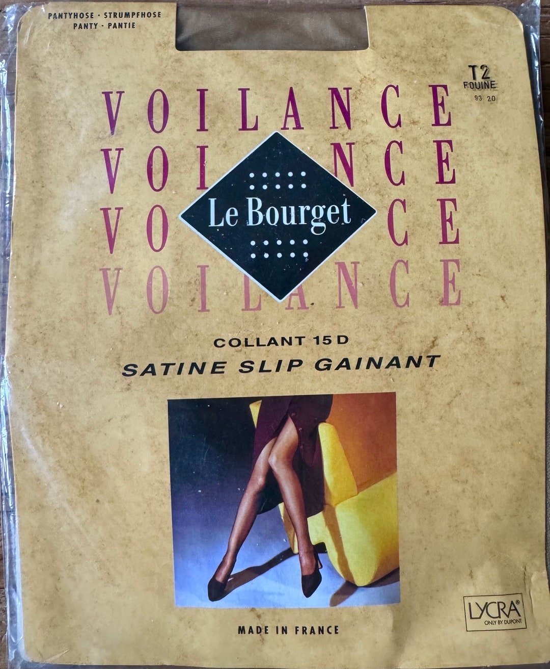 Vintage Voile Le Bourget Pantyhose Tights - Etsy