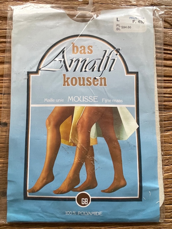 Vintage Nylon Stockings RHT Stockings GB Amalfi Gray - Gem
