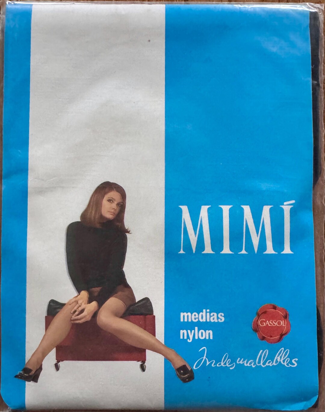 Black Vintage Run-proof Stockings 100% Nylon RHT Stockings MIMI - Etsy