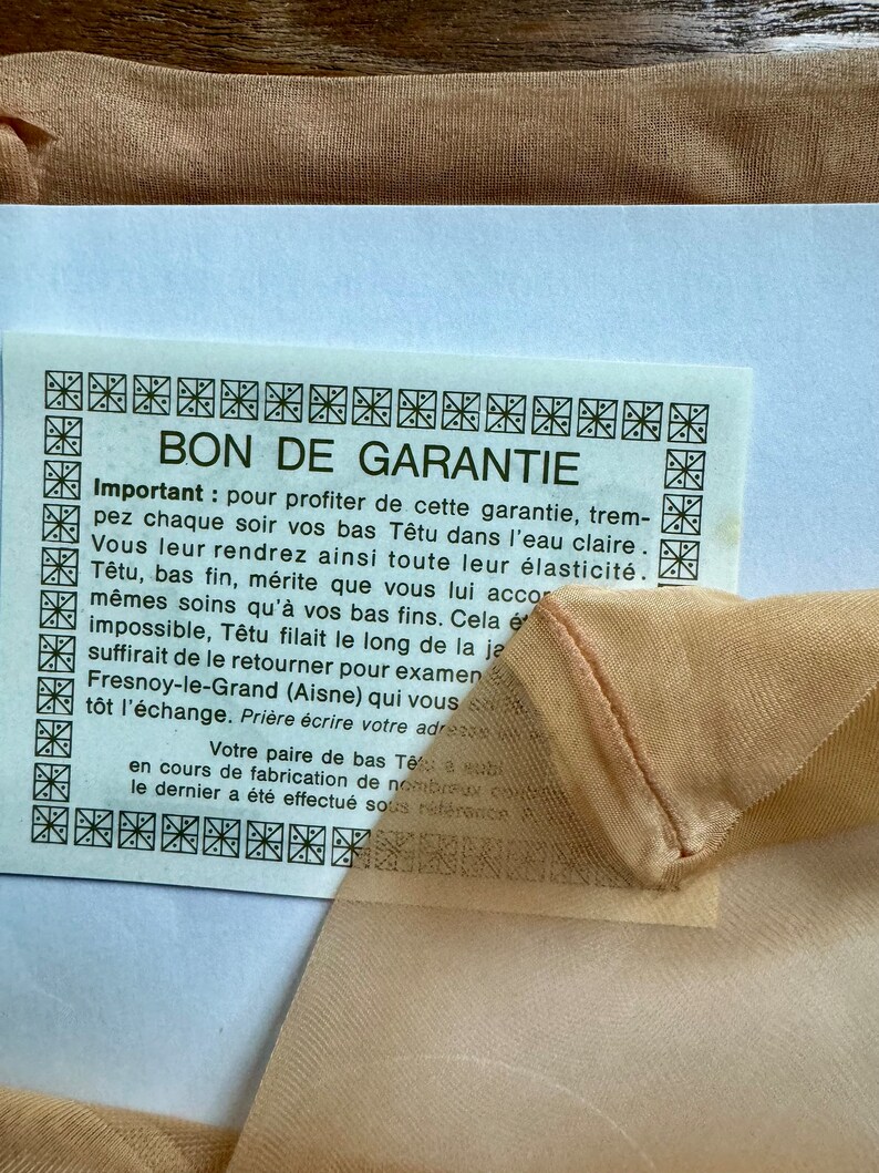 Vintage RHT Brown Nylon Stockings Têtu Le Bourget - Etsy