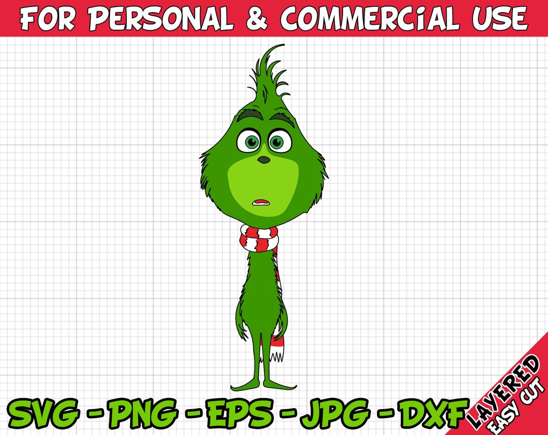 Grinch Cricut Digital Vector Cut File & Silhouette Digital - Etsy
