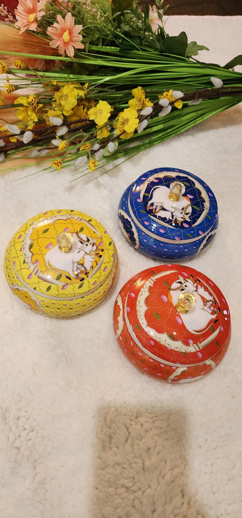 Trending Pichwai Jars, Pichwai Matkis, Dry Fruit Jars, Traditional Gift ...