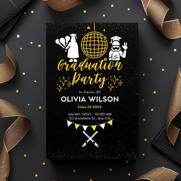 Graduation Invitations Svg - Etsy