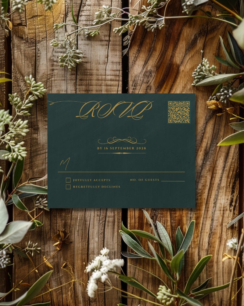 LOTR Wedding Invitation Template | Editable Printable (digital Download ...