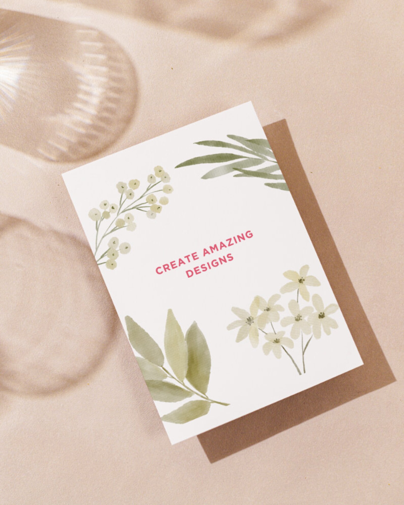 60 Watercolor Flower Elements, Clipart, Graphic Bundle, Watercolor ...