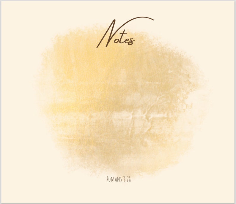 Printable Bible Verse Notes Church Notes Freehand Note Paper INSTANT ...