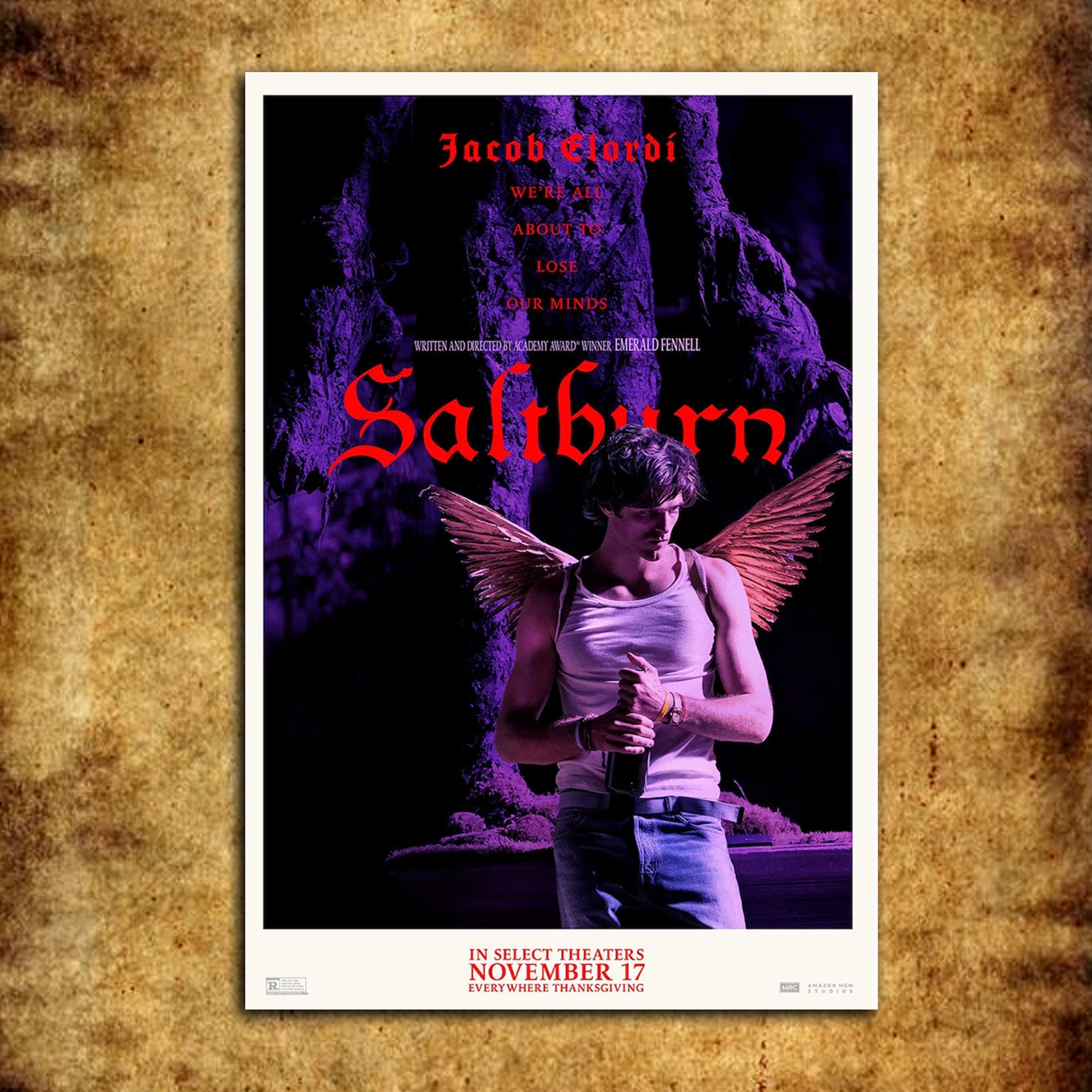 Saltburn Movie Poster 2023 Film, Saltburn Classic Movie Poster Print ...