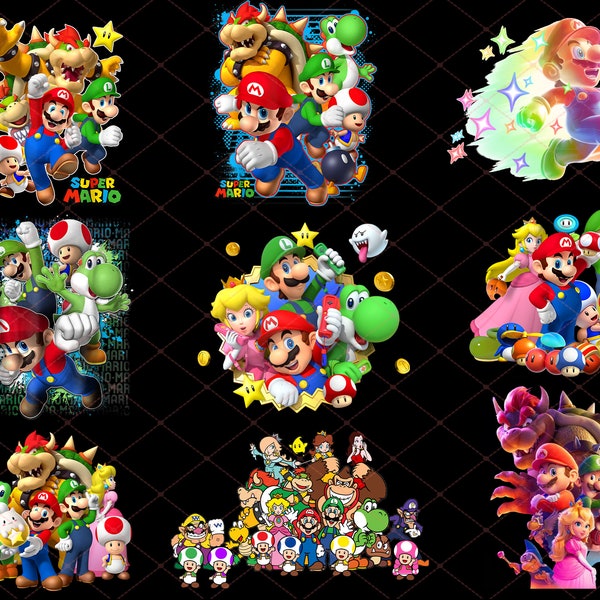 Super Mario Clipart Png - Etsy