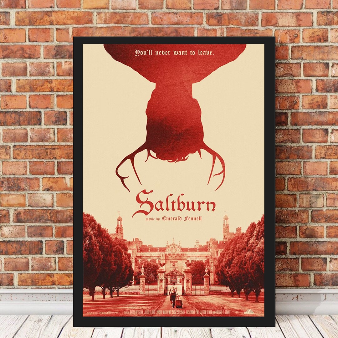 Saltburn Movie Poster 2023 Film, Saltburn Classic Movie Poster Print ...