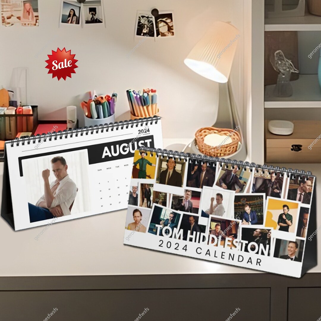 Tom Hiddleston Desk Calendar 2024, Celebrity Calendar, Tom Hiddleston ...