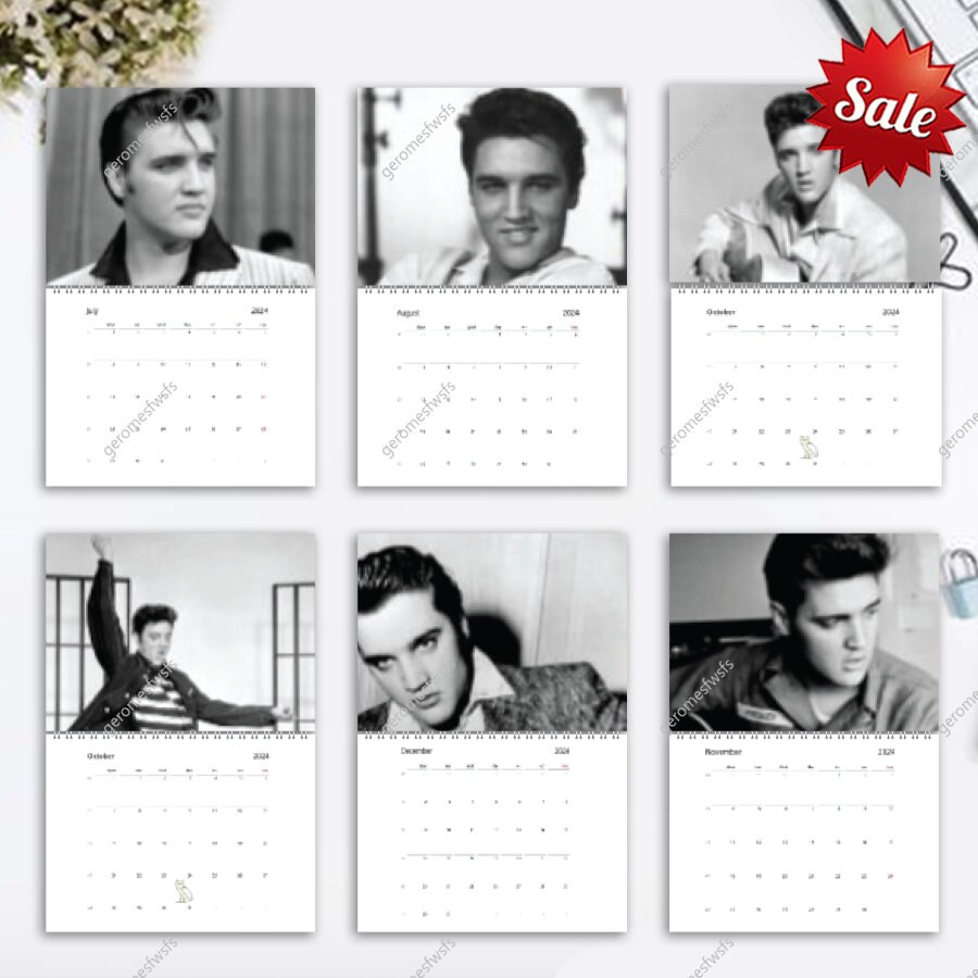 Elvis Wall Calendar 2024 , Elvis Presley 2024 Wall Calendar, the ...
