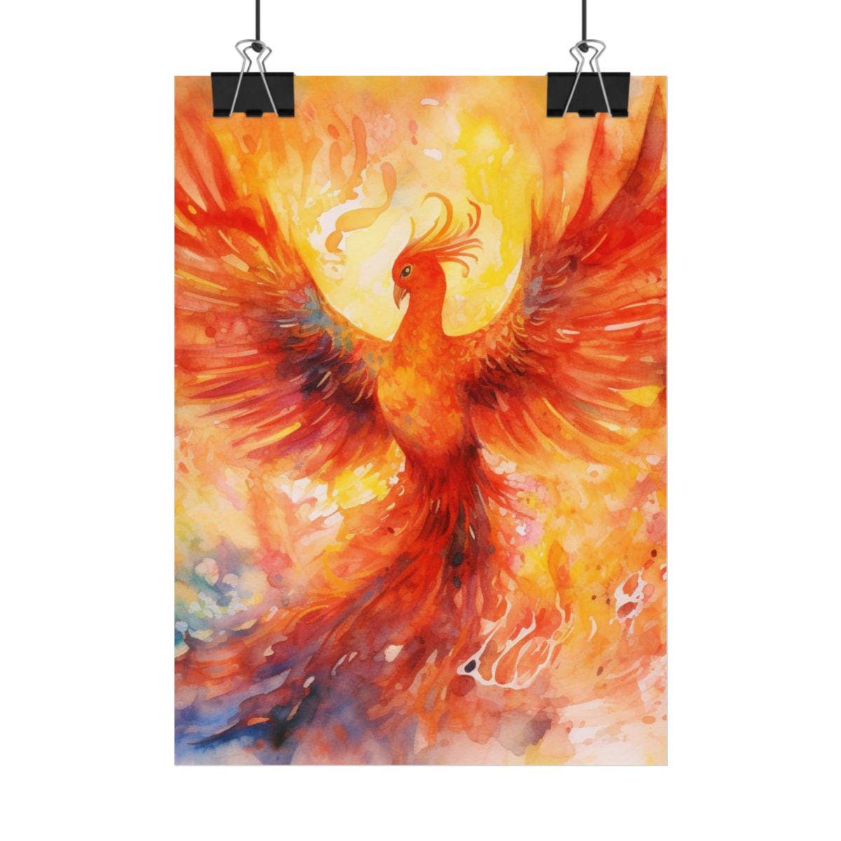 Phoenix Rising, Wall Decor, Wall Art, Phoenix Mythology, Wall Poster ...