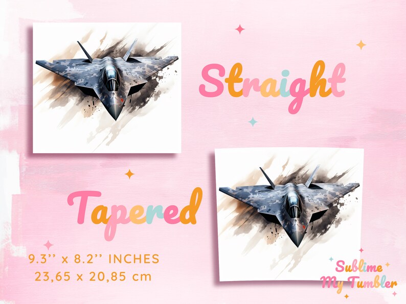 Fighter Jet Tumbler Wrap Fighter Aircraft PNG 20oz Skinny Tumbler ...