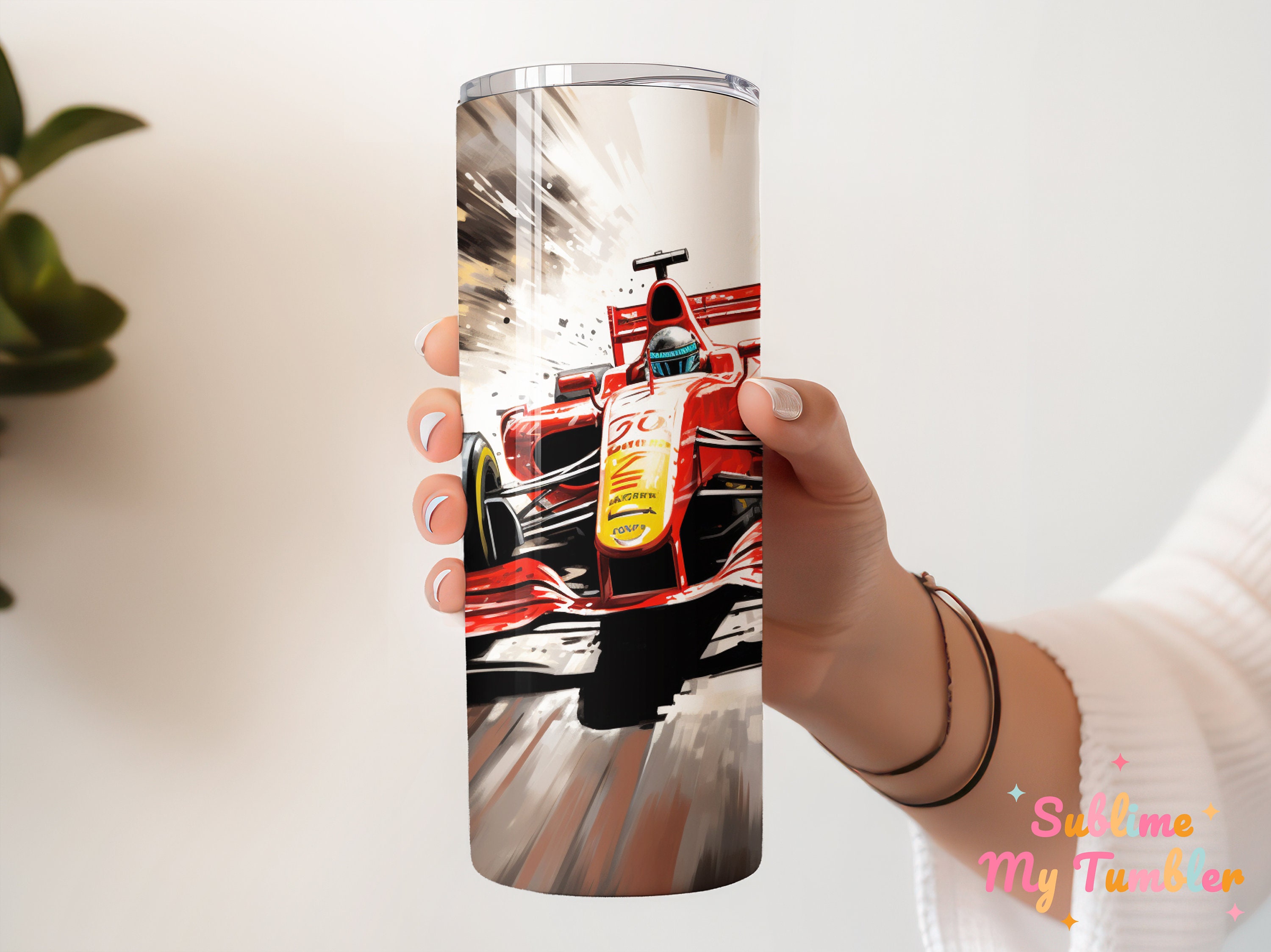 Motorsport Formula One Race Tumbler Wrap: 20oz Skinny Tumbler ...