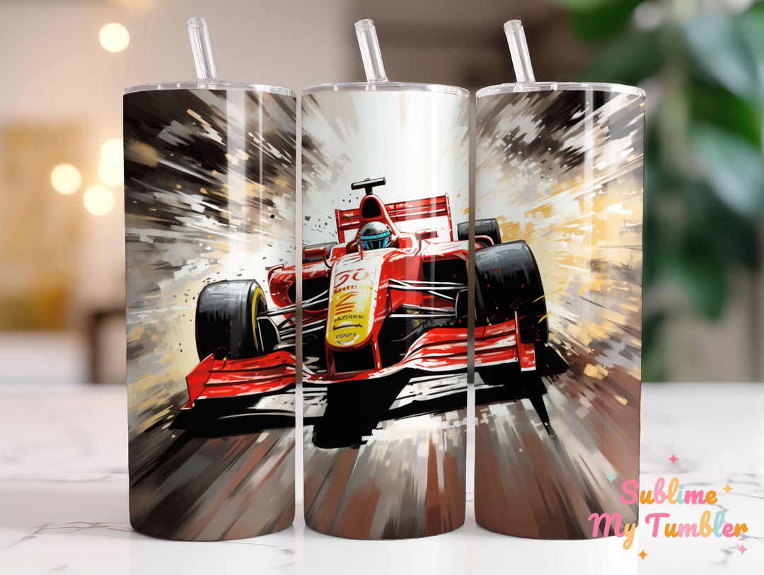 Motorsport Formula One Race Tumbler Wrap: 20oz Skinny Tumbler ...
