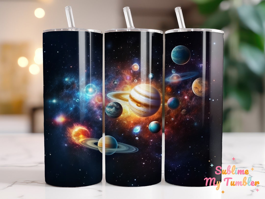 Planets of the Solar System Tumbler Wrap: 20oz Skinny Tumbler ...