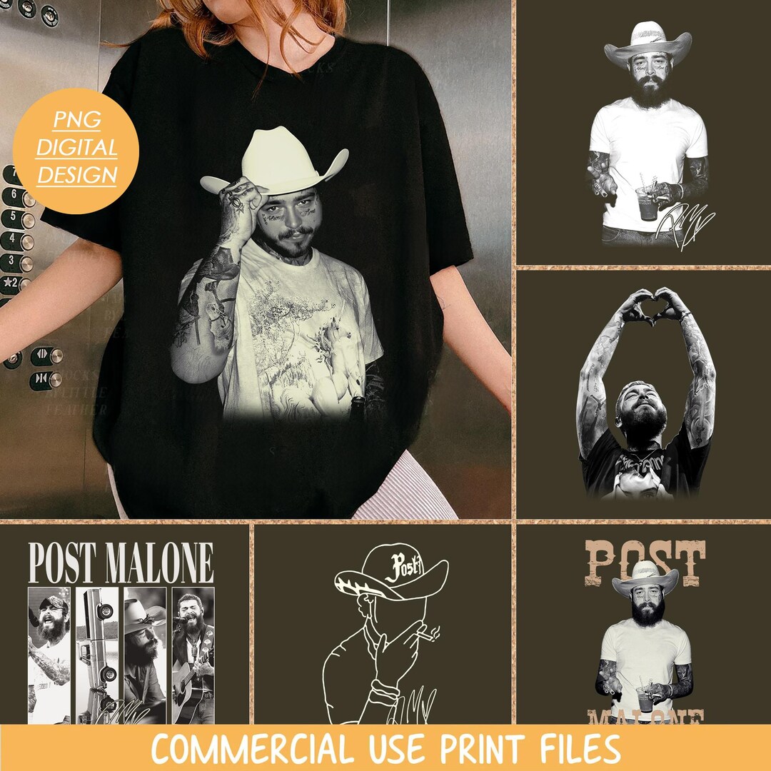 Posty Bundle Png , Vintage Malone Png Design for T-shirt, Posty Png ...