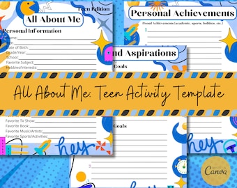 All About Me Printable Template Editable Template Get to Know You My ...