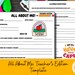 Editable Get to Know the Teacher, All About Me Worksheet, Teacher ...