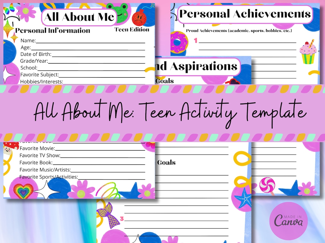 All About Me Printable Template Editable Template Get to Know You My ...