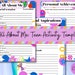 All About Me Printable Template Editable Template Get to Know You My ...