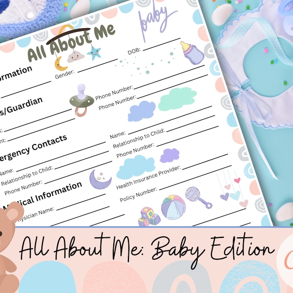 Infant Notes Template - Etsy