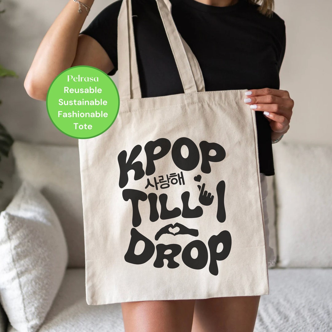 Kpop Tote Bag, K-pop Fan Stan Merch Gift, Gift for Korean Pop Music ...