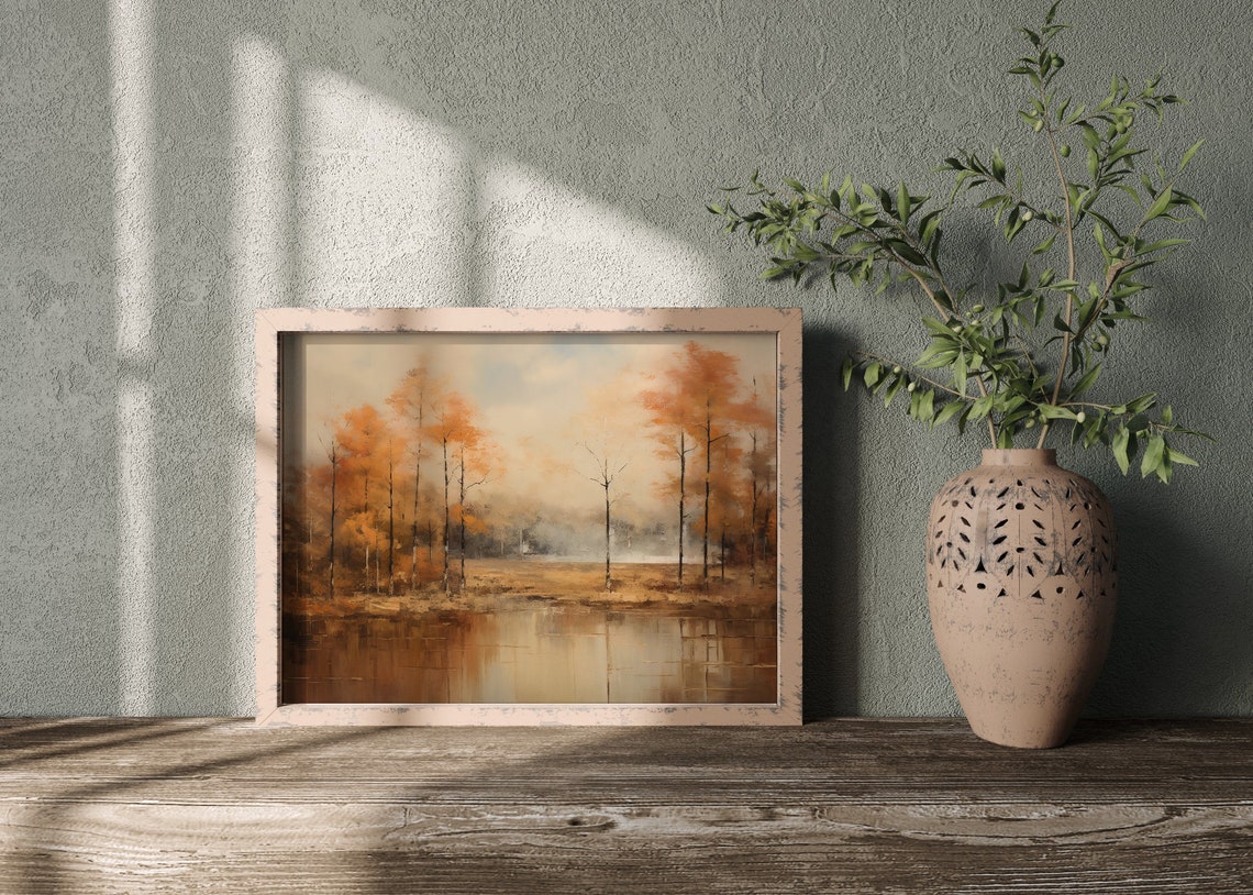 Autumn Landscape Painting Autumn Colors Oil Painting Fall Colors Golden ...
