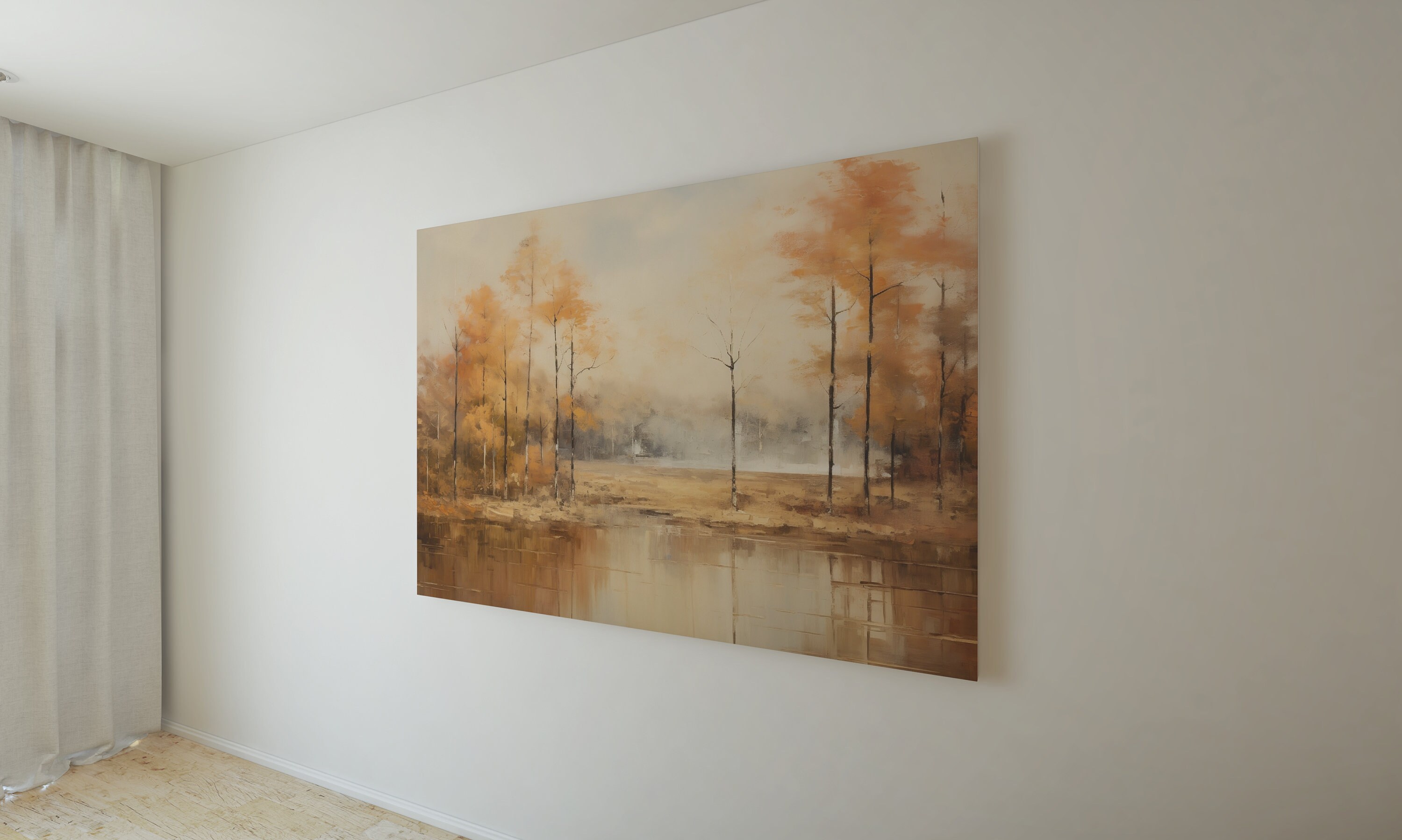 Autumn Landscape Painting Autumn Colors Oil Painting Fall Colors Golden ...
