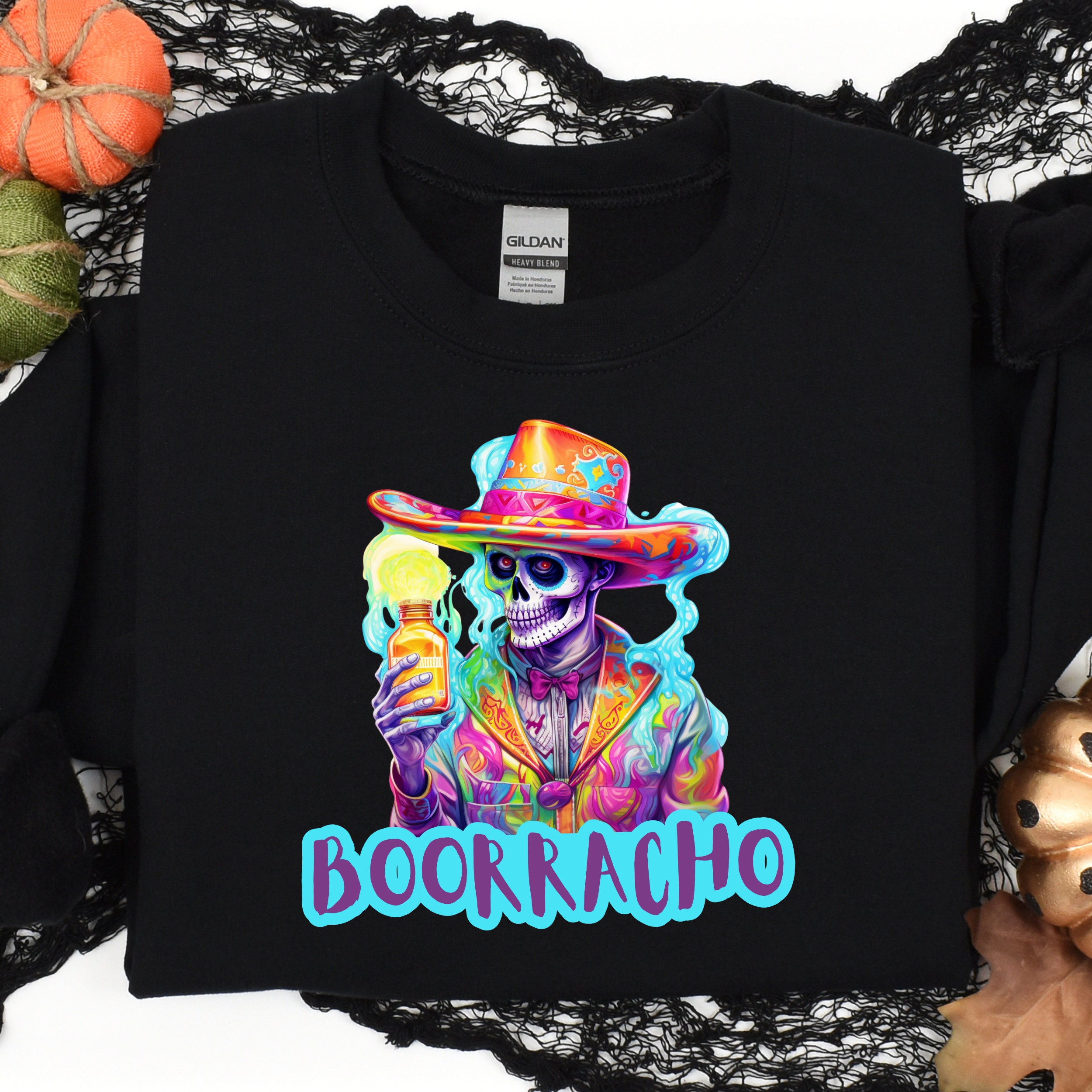 BOORRACHO PNG Borracho El Borracho Sugar Skull Halloween - Etsy