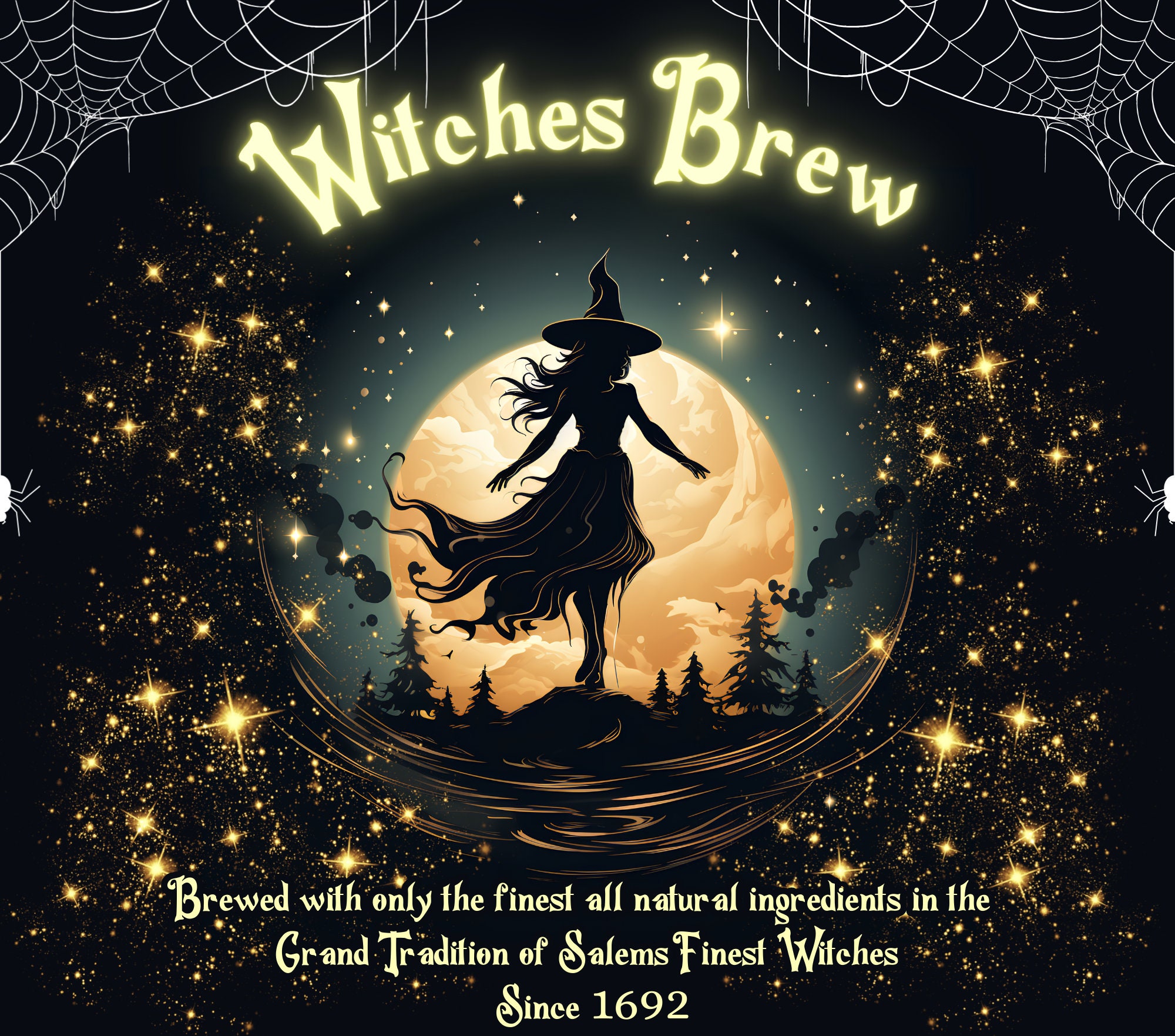 Witches Brew 20oz Skinny Tumbler Wrap PNG Seamless - Etsy