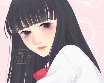 Kimi Ni Todoke Sawako Scared Sticker Chibi Sawako From Me to You ...