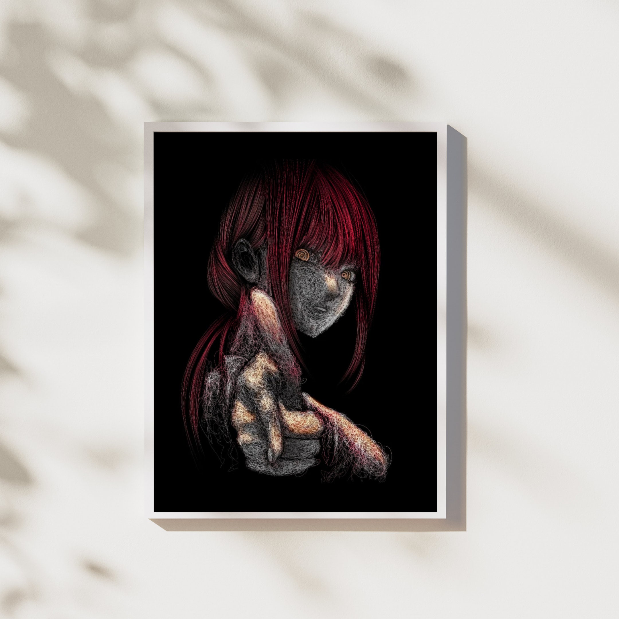 Makima Chainsaw Man Anime Wall Art Anime Room Decor Manga Poster Anime ...