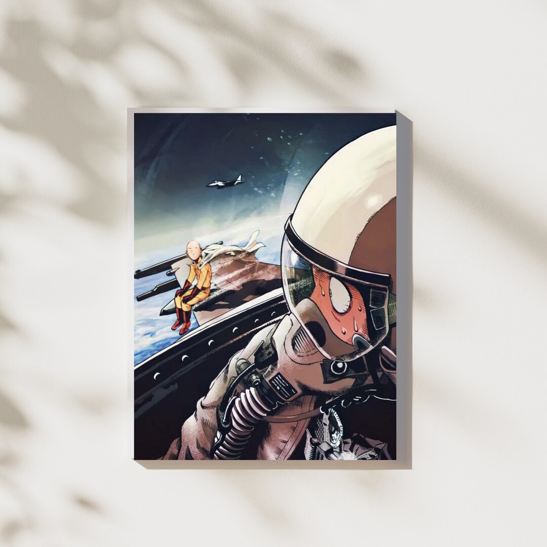 Saitama One Punch Anime Wall Art Anime Room Decor Manga Poster Anime ...