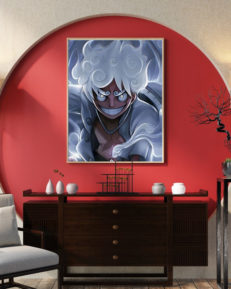 Monkey D. Luffy One Piece Anime Wall Art Anime Room - Etsy UK