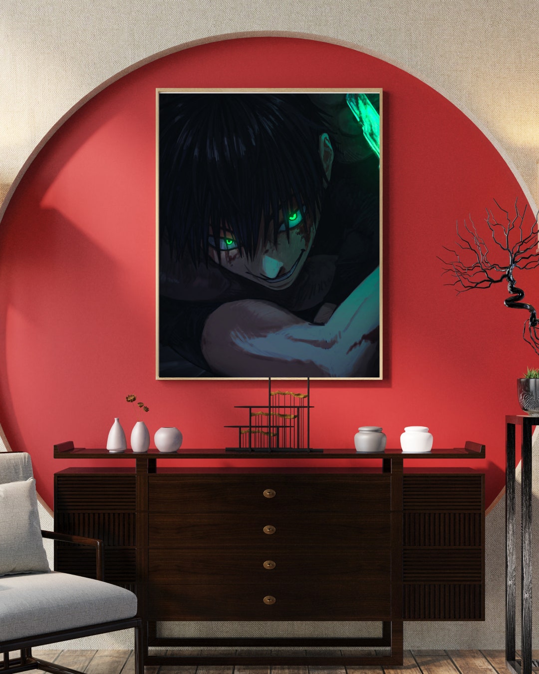 Toji Fushiguro / Jujutsu Kaisen / Anime Wall Art / Anime Room Decor ...