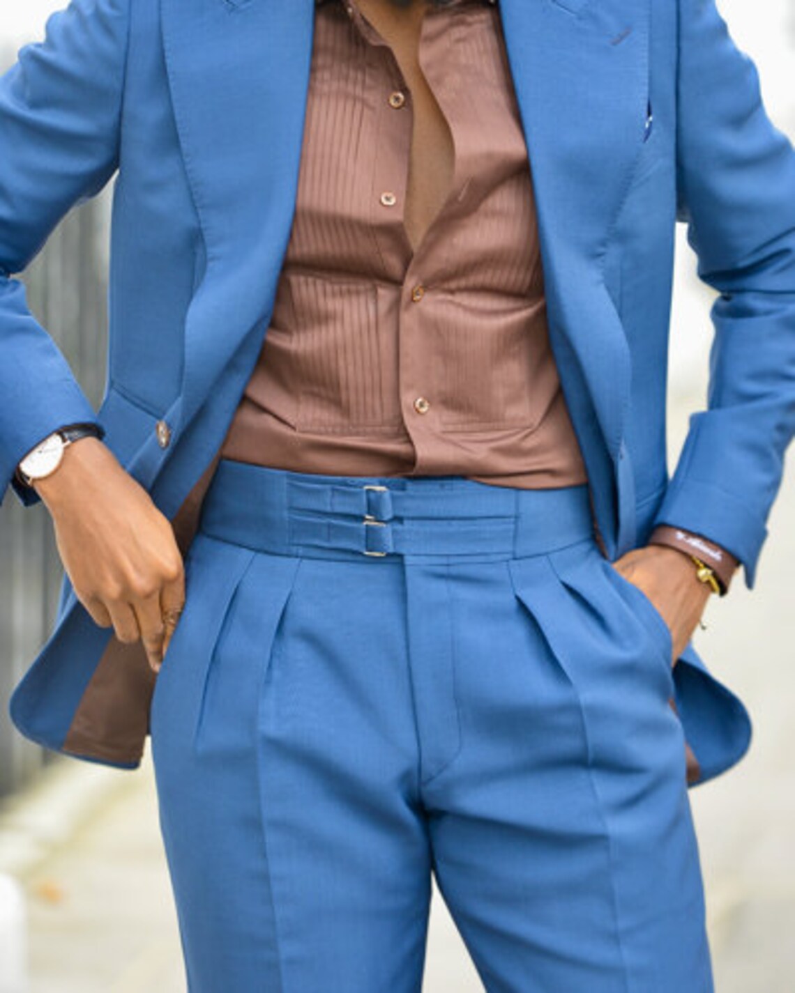 Men Suits 2 Piece Designer Blue Wedding Suits Party Suits Elegant Suits ...