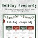 Holiday Jeopardy Game - Etsy