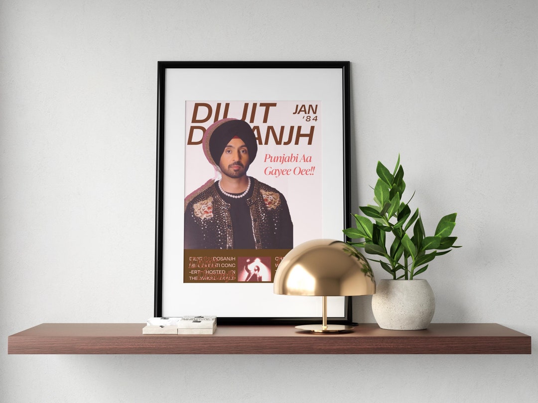 Diljit DOSANJH Poster - Digital Print, Diljit Dosanjh, Dil Luminati ...