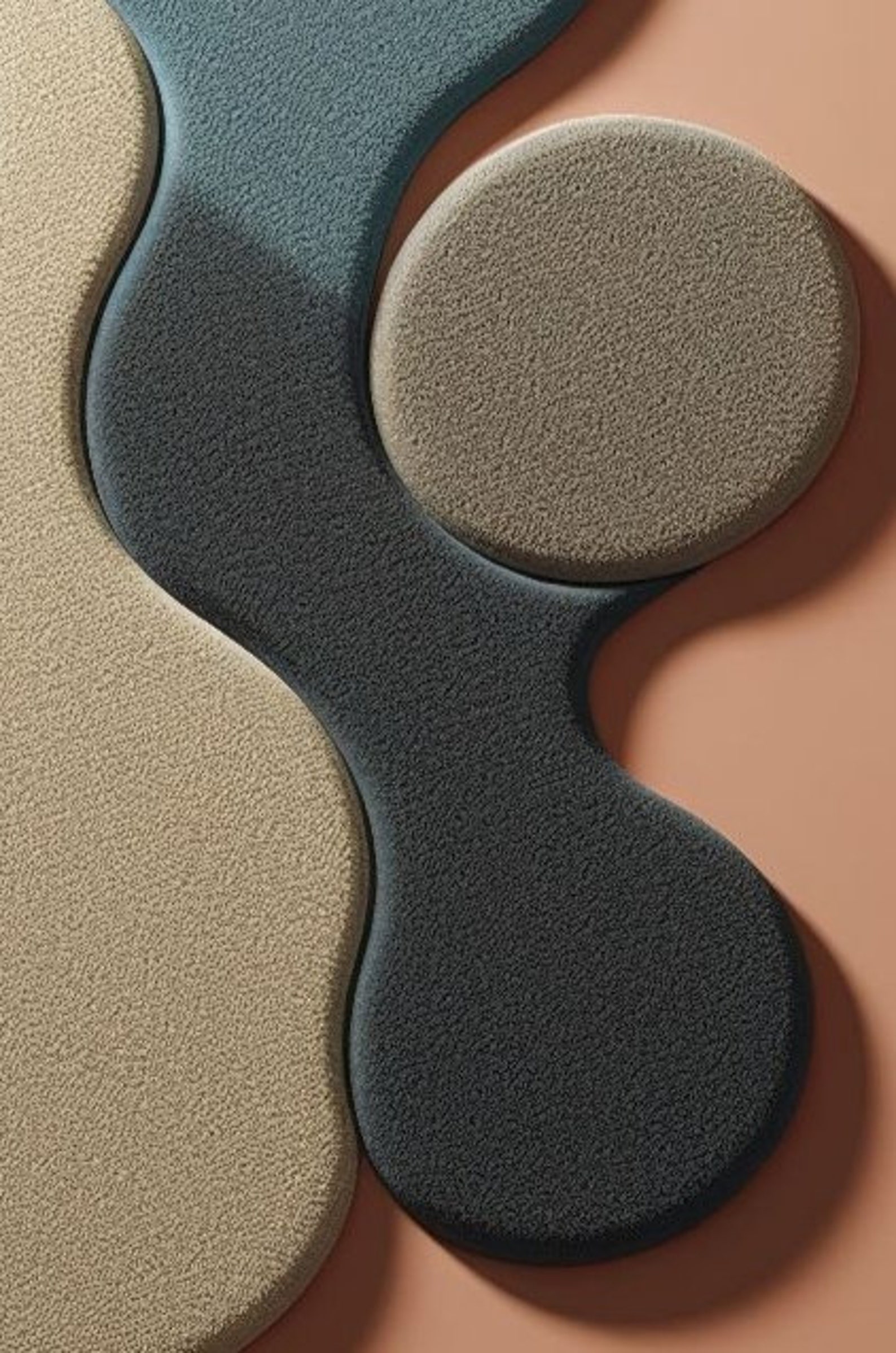 AMOEBA Irregular Shaped Hand Tufted Rug 100% Wool Handmade Area Rug ...