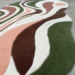 Buy Premium Quality Multicolour Irregular Shape Handmade Tufted Rug ...