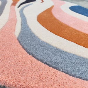 Buy Premium Quality Multicolour Irregular Shape Handmade Tufted Rug ...