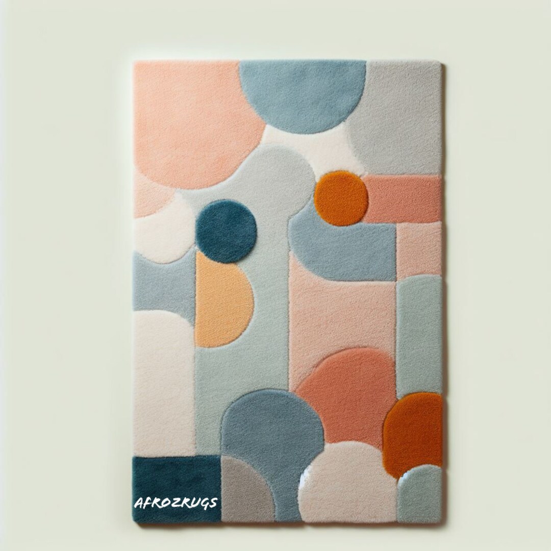 Multicolour Handmade Tufted Rug, Living Room Rug, Kids Room Rug, Rug ...