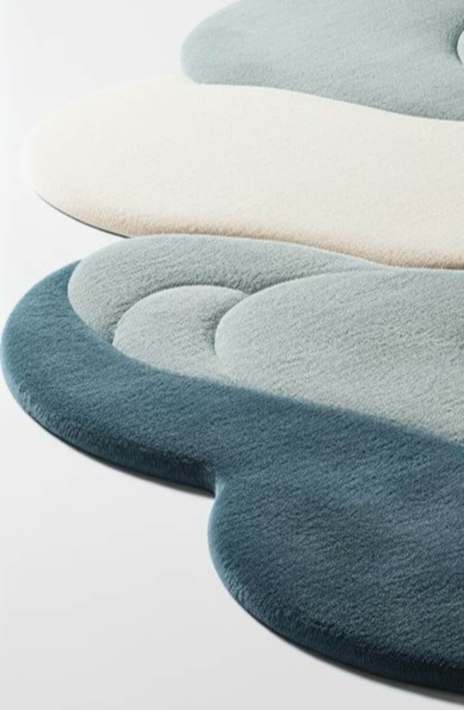 Amoeba Irregular Shape Rug Hand Tufted Rug Woolen Rug 3x5 4x6 5x8 6x9 ...