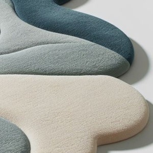 Amoeba Irregular Shape Rug Hand Tufted Rug Woolen Rug 3x5 4x6 5x8 6x9 ...