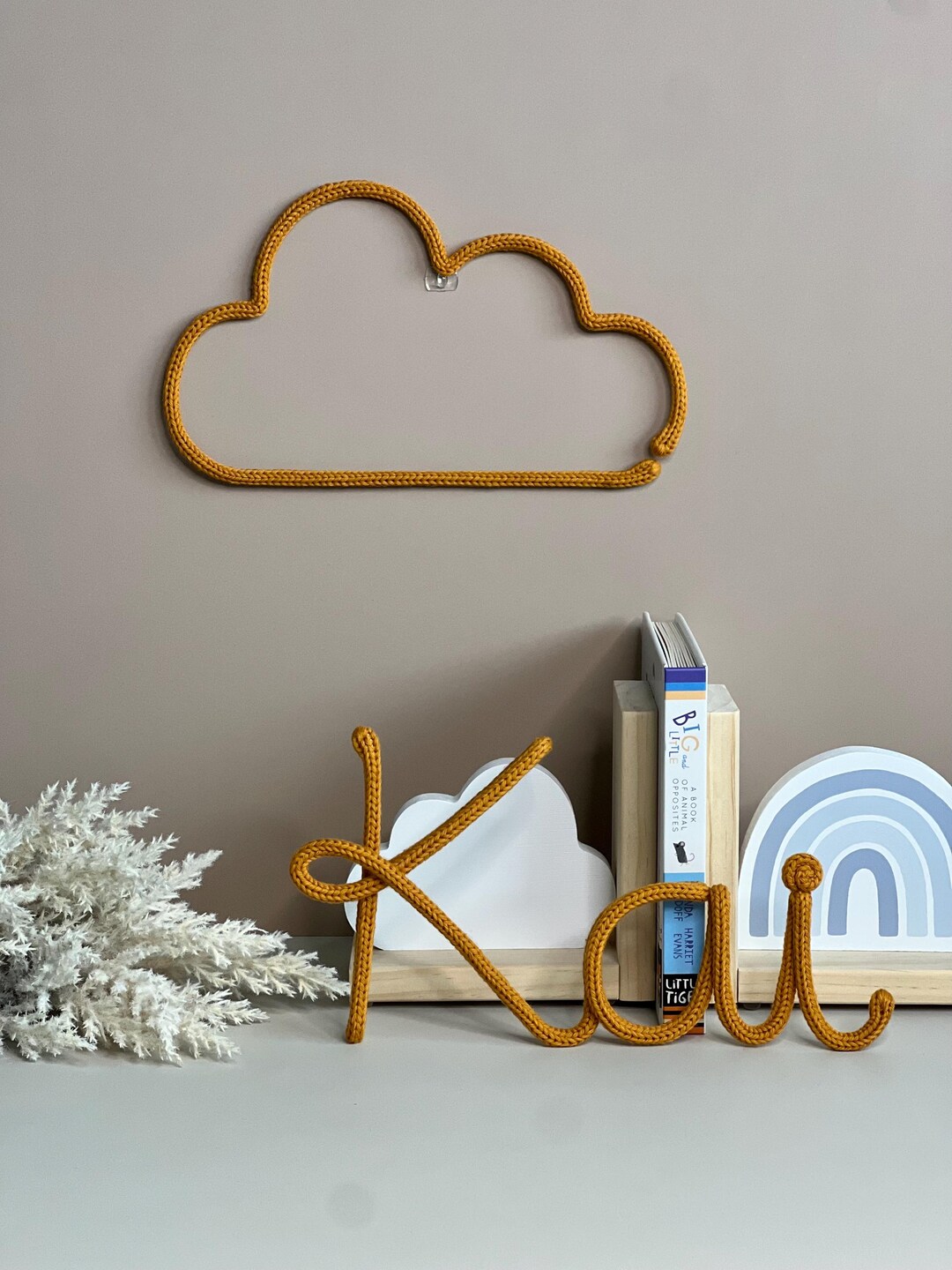 Customised Knitted Name, Knitted Wire Name, Nursery Name Sign, Custom ...