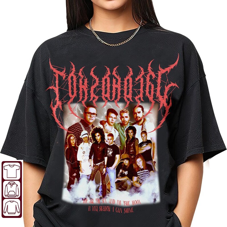 Tokio Hotel Black Metal Merch Tokio Hotel Bootleg Shirt - Etsy