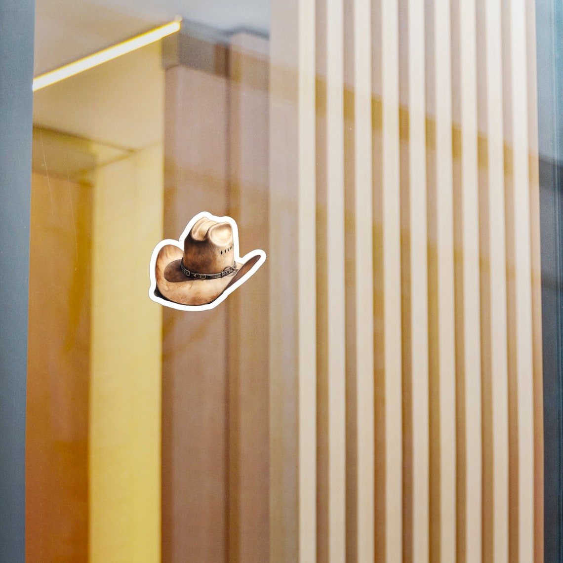 Rustic Cowboy Hat Cowgirl Hat Sticker Vinyl Decal - Etsy