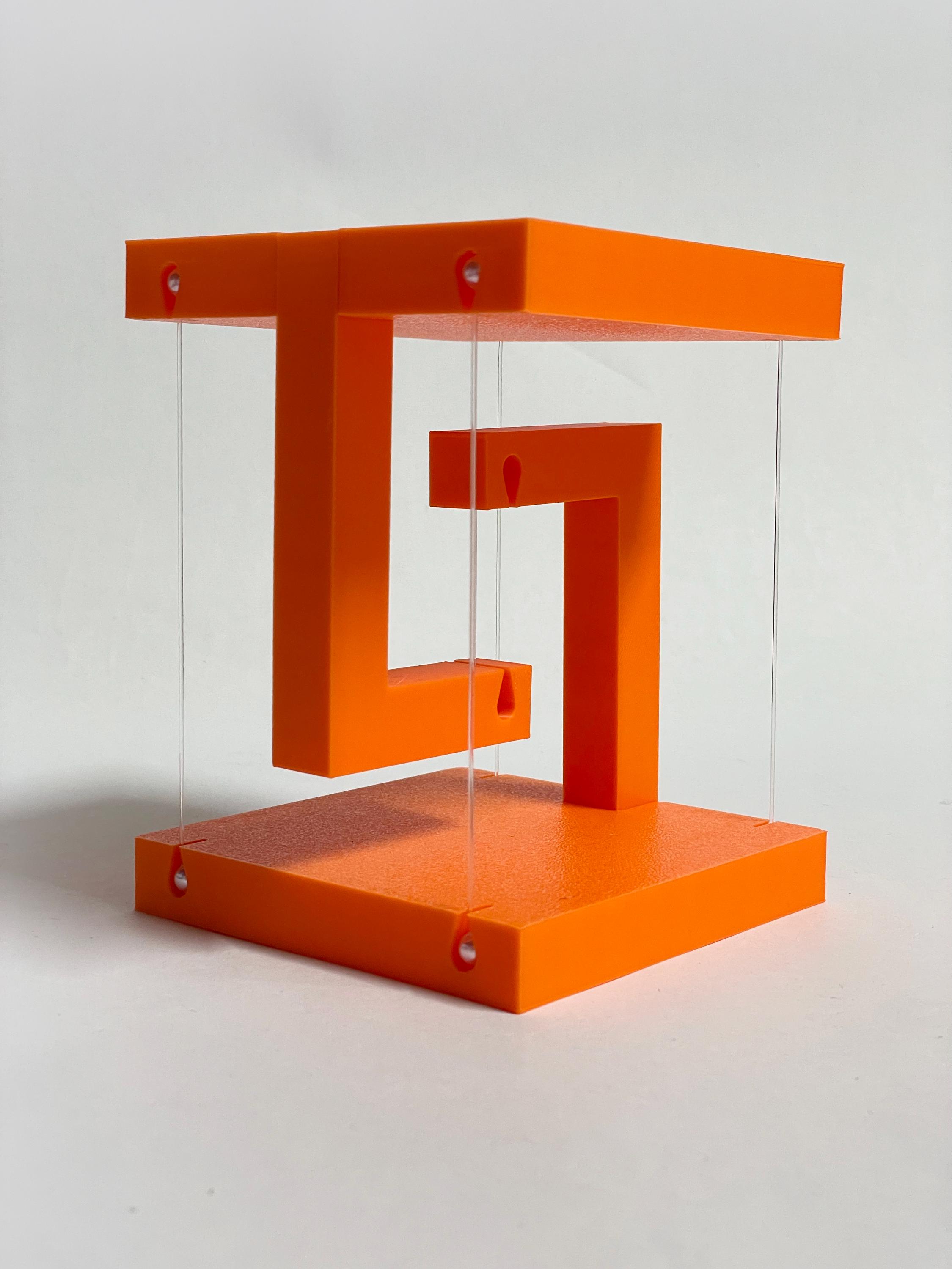 Mini Floating Desk Table. Game of Illusion, Suspended Object. Original ...
